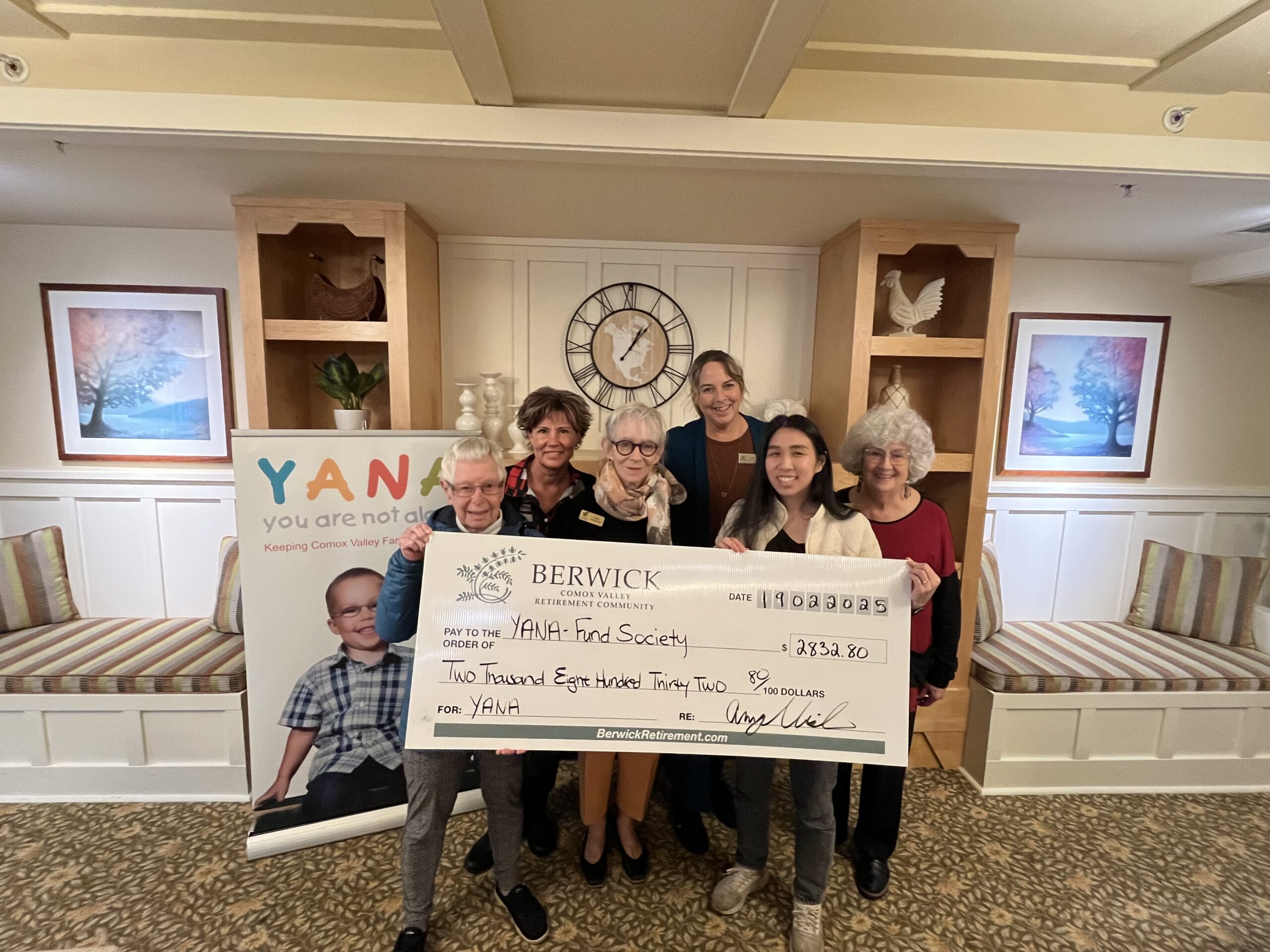 Thank You Berwick Comox Valley Community! - YANA