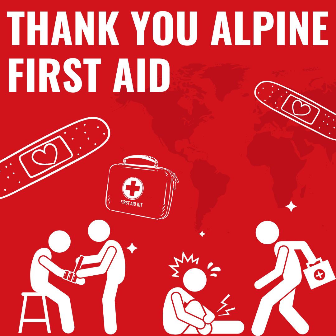 Thank you Alpine First Aid - YANA